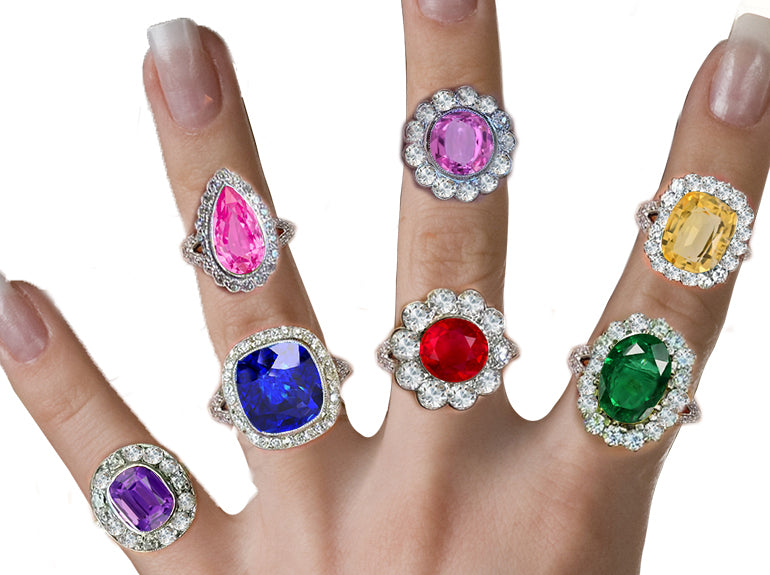 Custom Unique Non-Diamond Gemstone Engagement Rings – Custom Made Rings