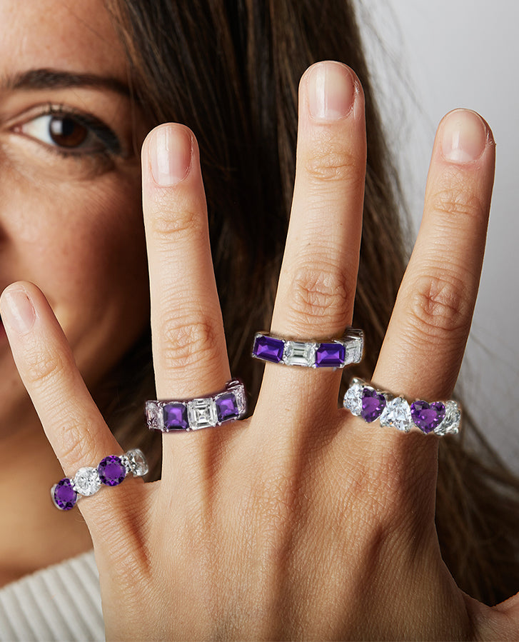 Best Custom Purple Sapphire Diamond Eternity Ring 2025 – Custom Made Rings