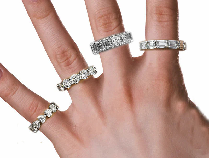 Custom Women's Lab-Grown Diamond Eternity Ring Online – Custom Made Rings
