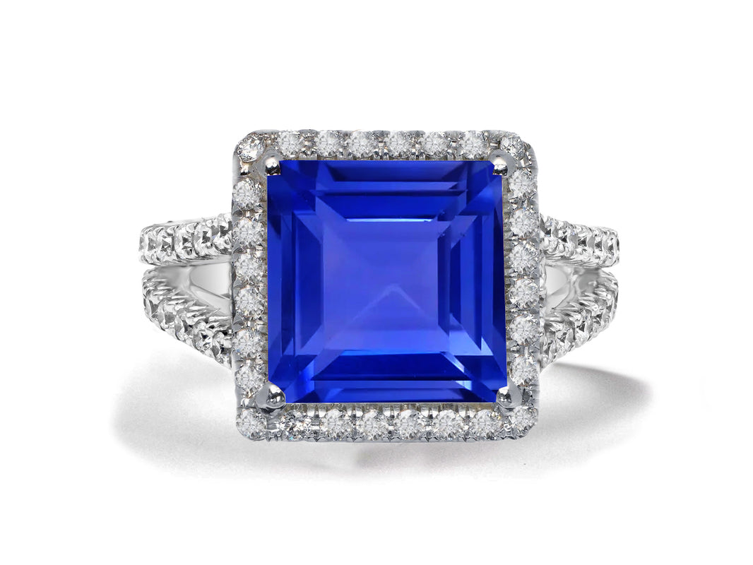 Design Your Custom Diamond And Blue Sapphire Engagement Ring Page 2