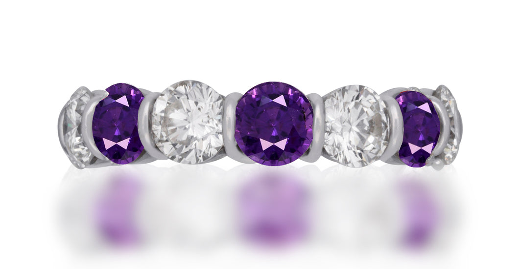 Best Custom Purple Sapphire Diamond Eternity Ring 2025 – Custom Made Rings